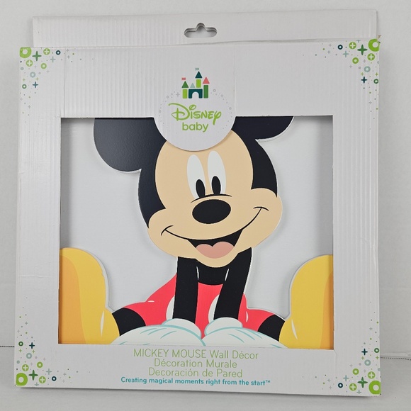 Disney | Wall Decor | Disney Mickey Mouse Shaped Wall Art | Poshmark